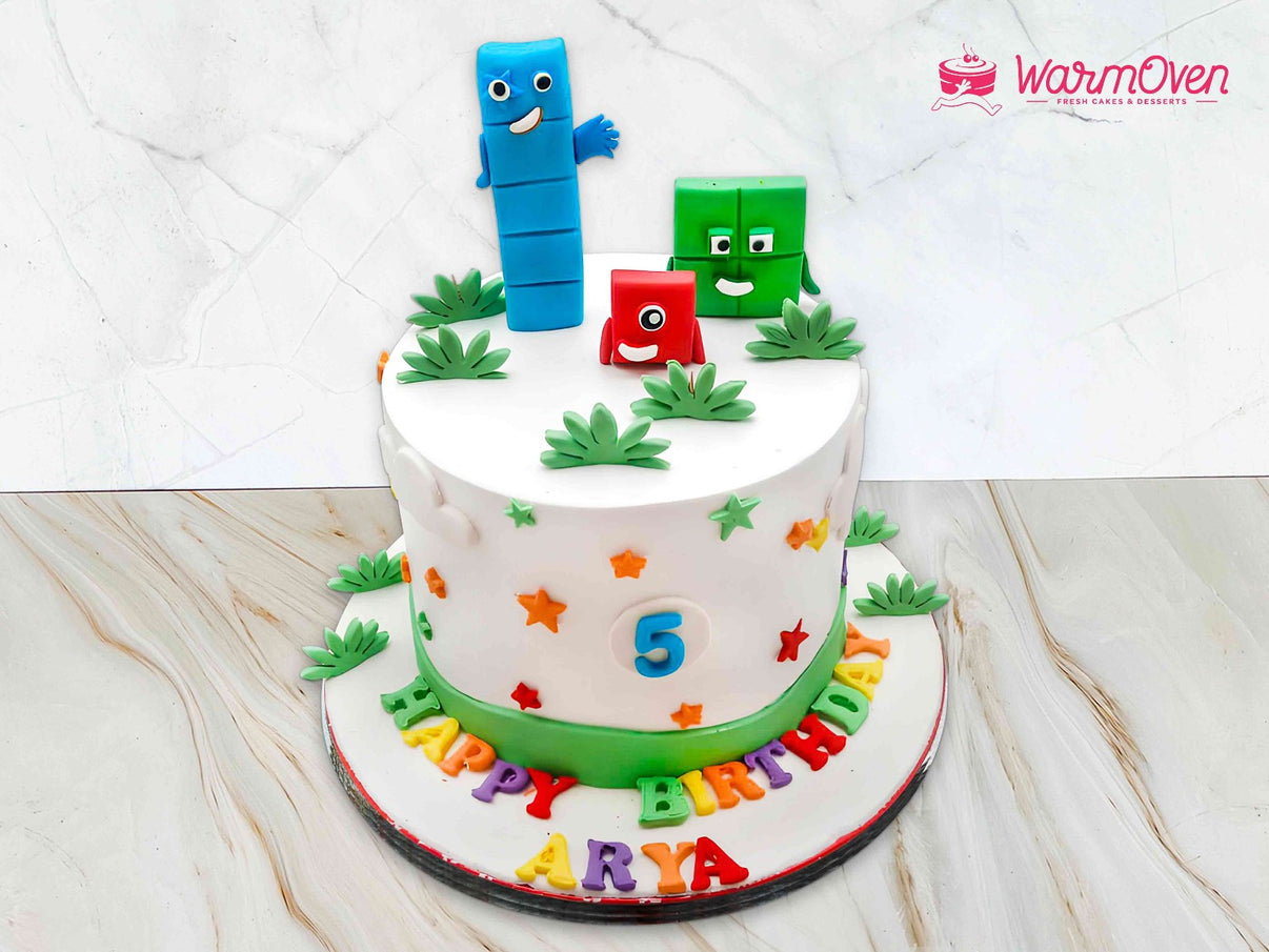 Numberblocks-Themed Birthday Cake - Customizable by WarmOven for a Fun ...